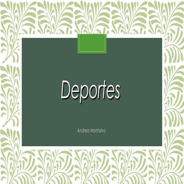 Deportes actividad fisica | PPTX