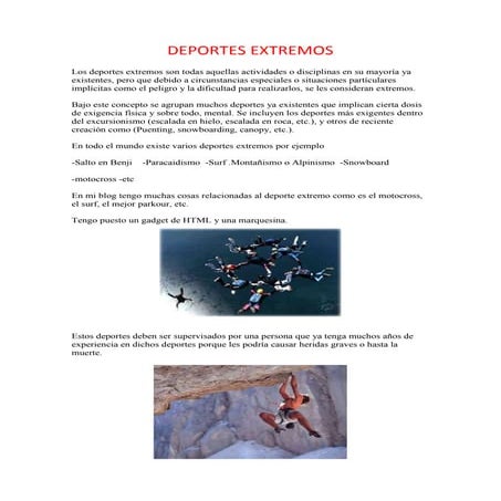 Deportes extremos 1 | DOCX