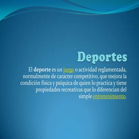 Deportes | PPTX