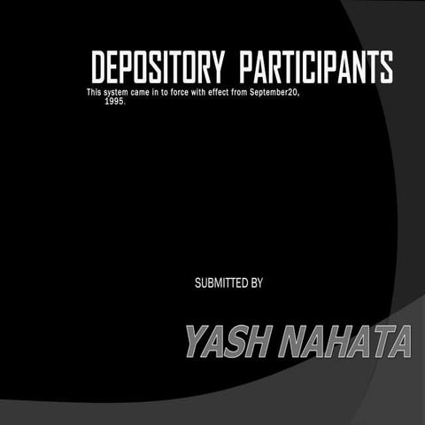 Depositary partcipent | PPT