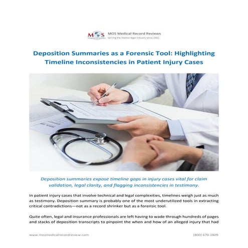 Deposition Summaries as a Forensic Tool.pdf
