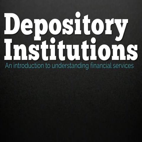 Depository Institutions | PDF