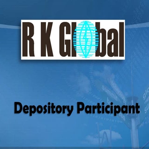 Depository participant | PPTX | Business Banking & Finance | Business