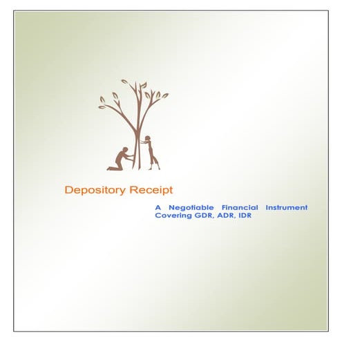 Depository receipt - A Negotiable Financial Instrument Covering GDR ...