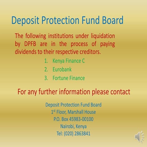Deposit protection fund board | PPT