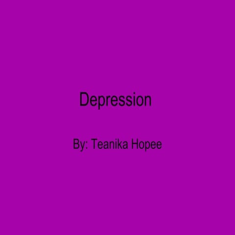 Depression | PPT