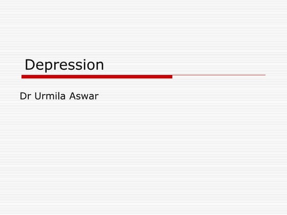 Depression | PPT