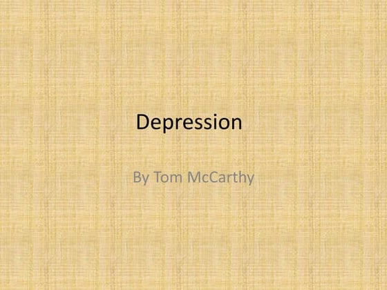 Depression powerpoint | PPT