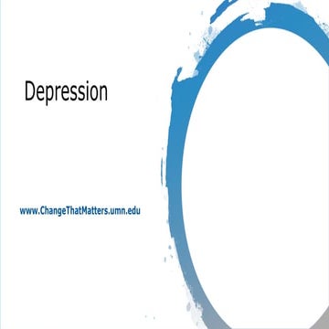 The mental illness called Depression; causes and treatment.pptx