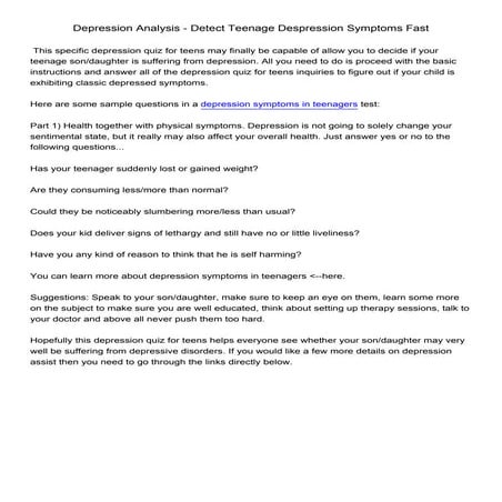 Signs of Depression | PDF | Mental Health | Diseases and Conditions