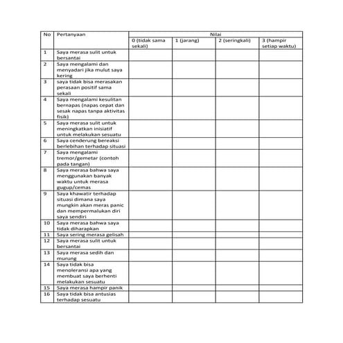 Depression, Anxiety and Stress Scale - 21 Items (DASS-21) Questionaire.docx