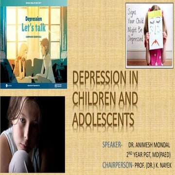 Depression in children and adolescents | PPTX