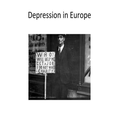 Depression In Europe | PPT