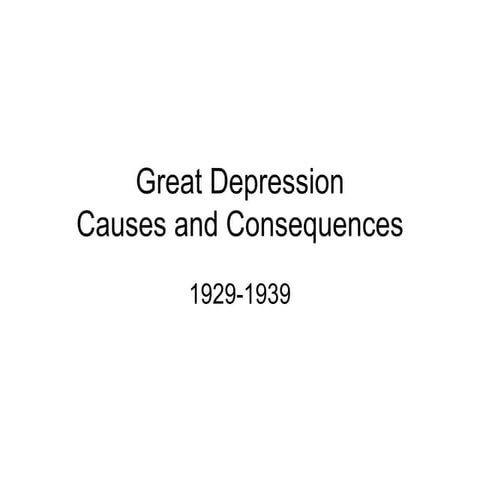 Mr. Hill's Great Depression and New Deal PP | PPT | Government Support ...