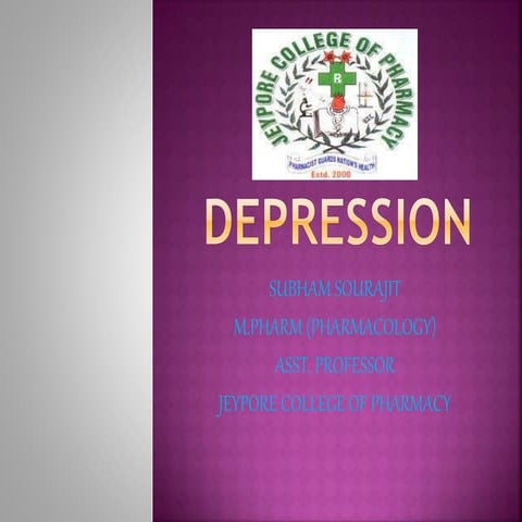 DEPRESSION & STROKE PATHOPHYSIOLOGY B.PHARM 2ND SEM.pptx
