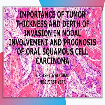 Depth of invasion in oral squamous cell carcinoma | PPTX