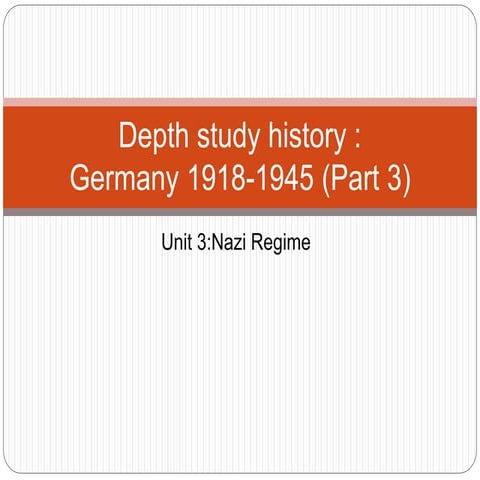 Depth study history germany unit 3 | PPT