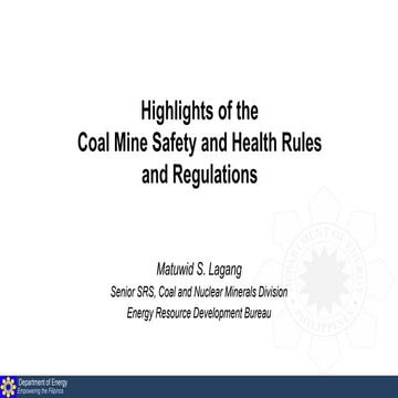 Dept of Energy-Highlights_COAL Mine Safety Health Rules_Regulations.pdf
