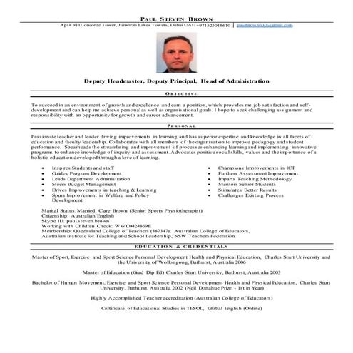 Deputy Principal | DOCX