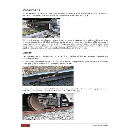 Derailment | PDF