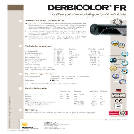 Derbigum - Derbicolor FR | PDF