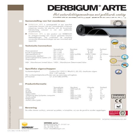 Derbigum - Derbigum ARTE | PDF