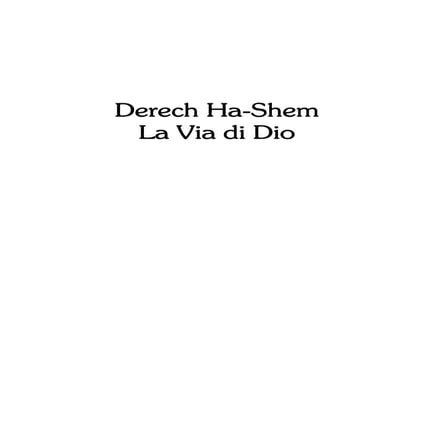 Derech hashem it_6x9_preview | PDF | Judaism | Religion & Spirituality