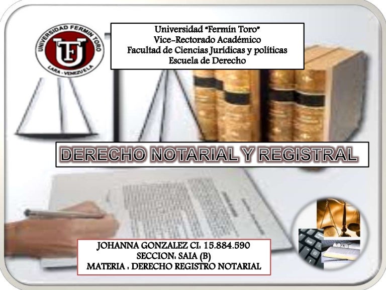Derecho notarial y registral