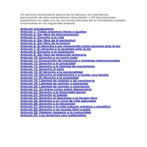 declaracion universal de derechos | DOCX