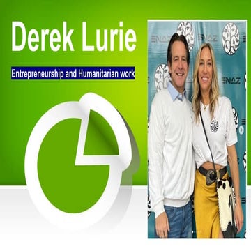 Derek Lurie | Entrepreneurship and Humanitarian work | PDF