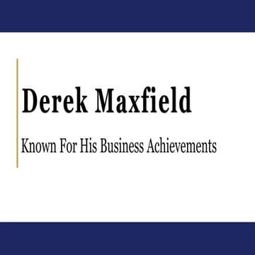 A Brief Introduction About Derek and Shelaine Maxfield | PDF