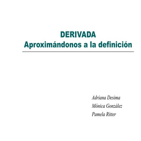 Concepto de Derivada | PPT