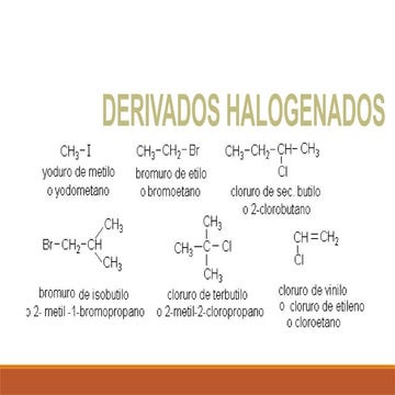 DERIVADOS HALOGENADOS.pptx química orgánica | PPTX