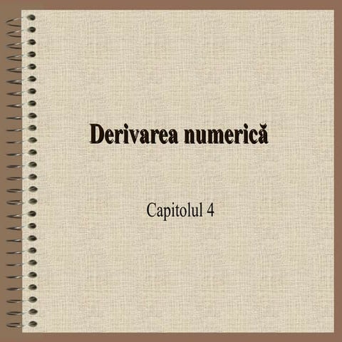 Derivare numerica | PPT