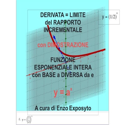 DERIVATA di FUNZIONE ESPONENZIALE INTERA - BASE NON e - INSIEME di ...