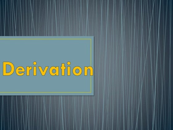 Word formation process | PPT