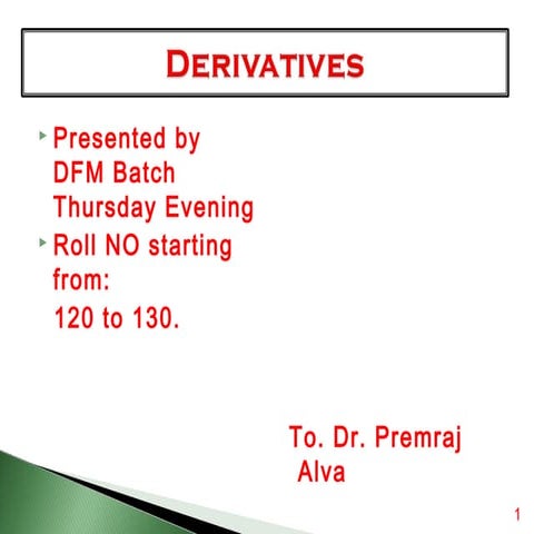 Derivative | PPT