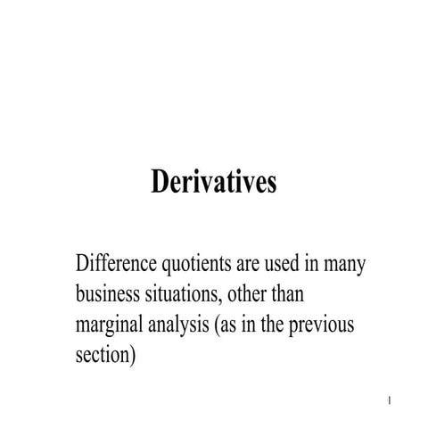derivative basic to strategies presentation | PPT