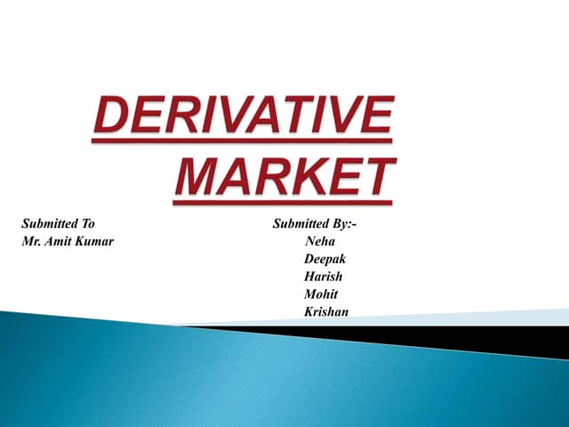 Derivative ppt | PPTX