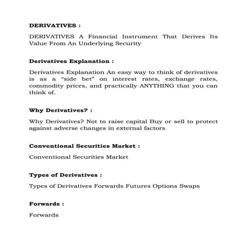 Derivatives | DOCX