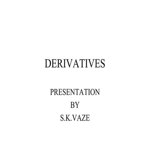 Derivatives | PPT