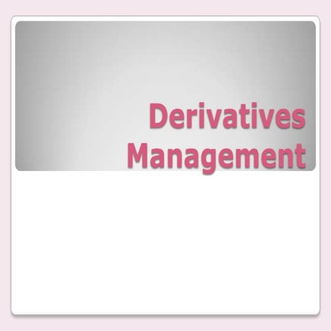 Derivatives | PPTX