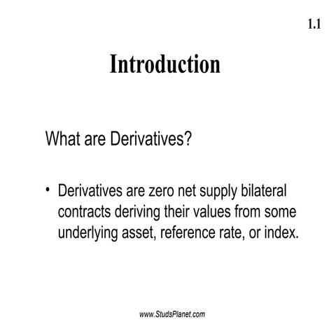 Derivatives | PPT