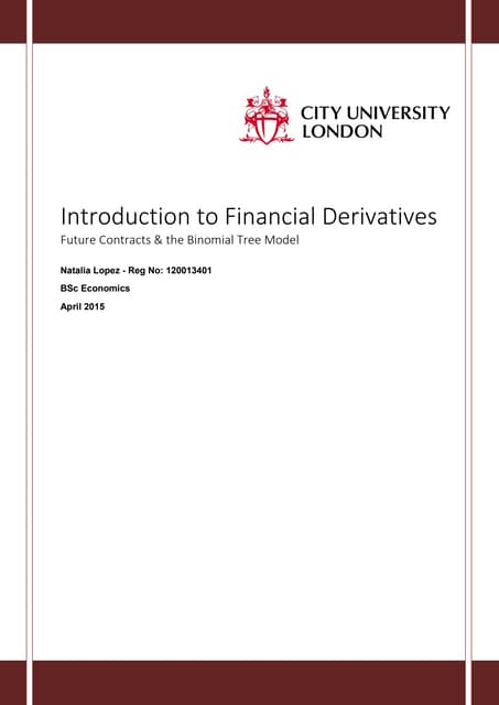 "Financial Derivatives Cheat Sheet – Key Concepts & Strategies" | PDF