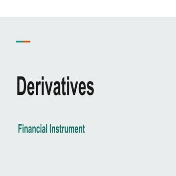 Derivatives | PPT