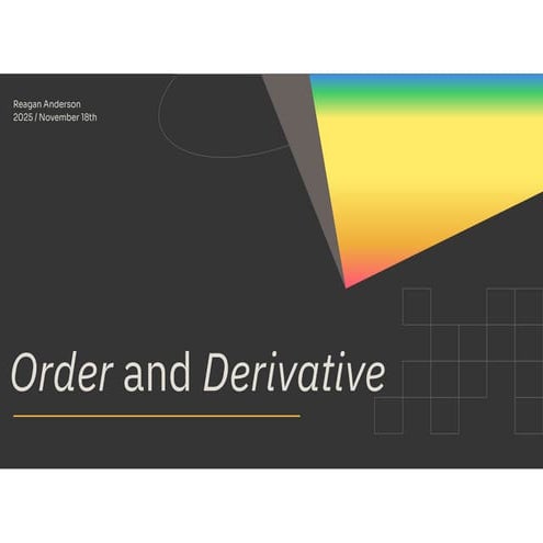 Derivatives Lesson: a mini lesson for teachers | PDF
