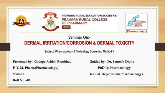 Acute eye irritation/corrosion- 405 | PPTX