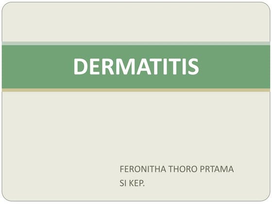 Woc dermatitis | DOCX