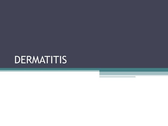 Dermatitis | PPT