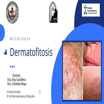 DERMATOFITOS.pptx dermatologia y sifilografia | PPTX